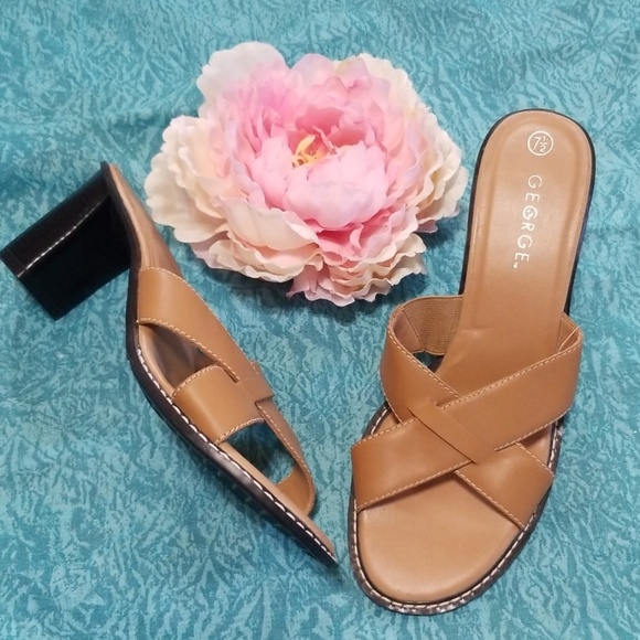 George | Shoes | Nwot Cute Heeled Sandals | Poshmark